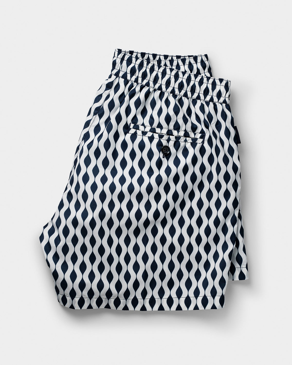 Classic Swim Shorts Navy Waves – THE RESORT CO
